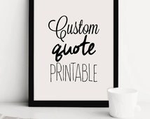 Unique custom quote poster related items | Etsy