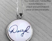 Popular items for handwriting jewelry on Etsy