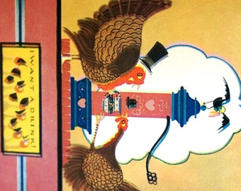 Crow with top hat | Etsy