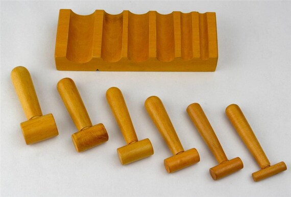 Wood Swage Block U Channel Forming Dapping by JewelryTooling