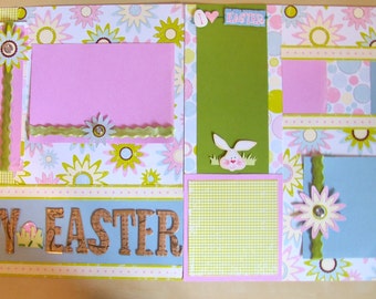 easter scrapbook pages