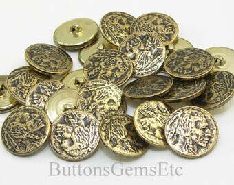 Indian head button | Etsy