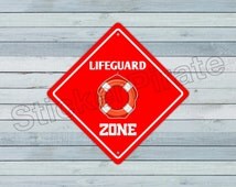 Unique lifeguard signs related items | Etsy