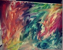 Unique flow art painting related items | Etsy