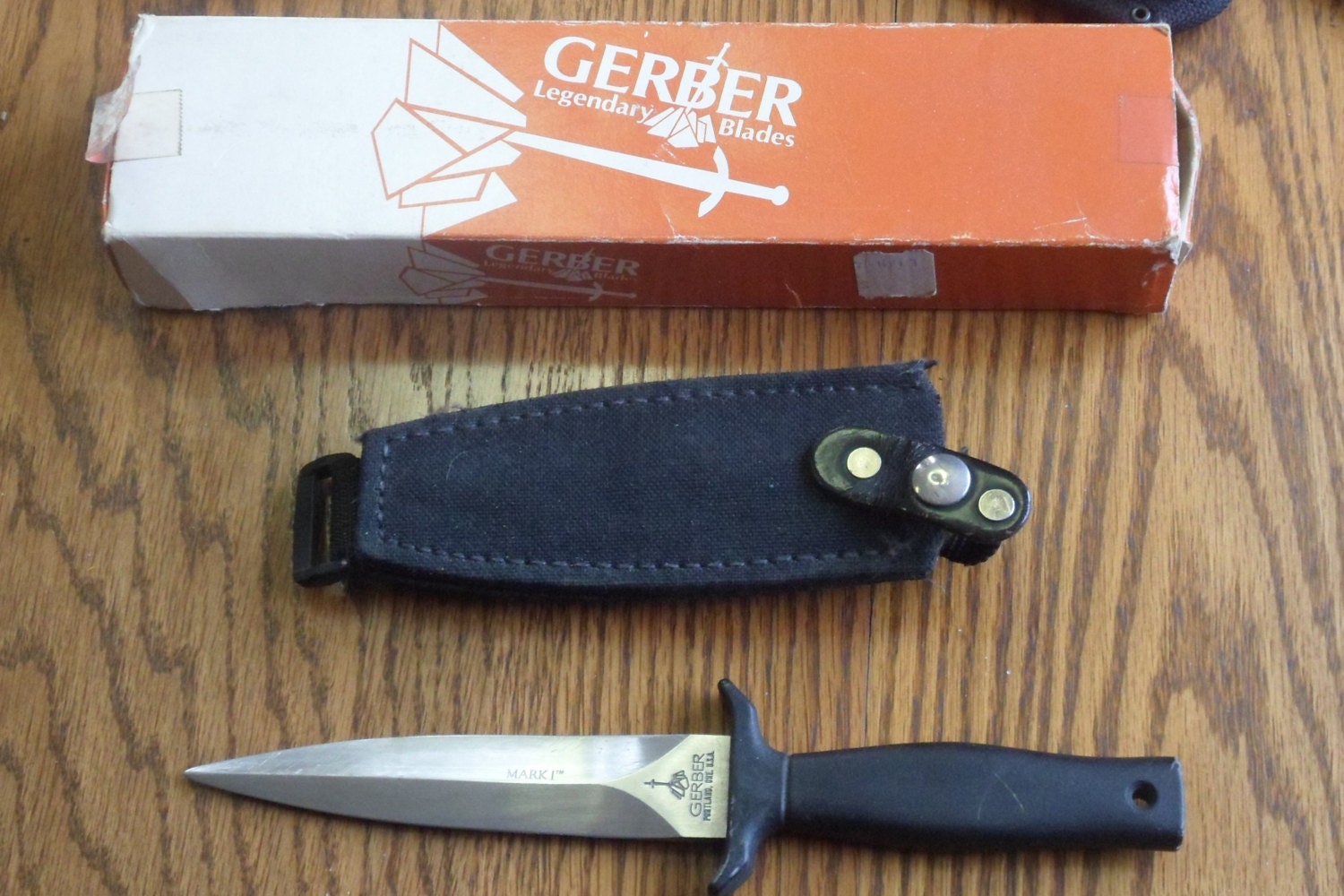 Gerber Mark 1 Boot Knife with Cordura Sheath and original box