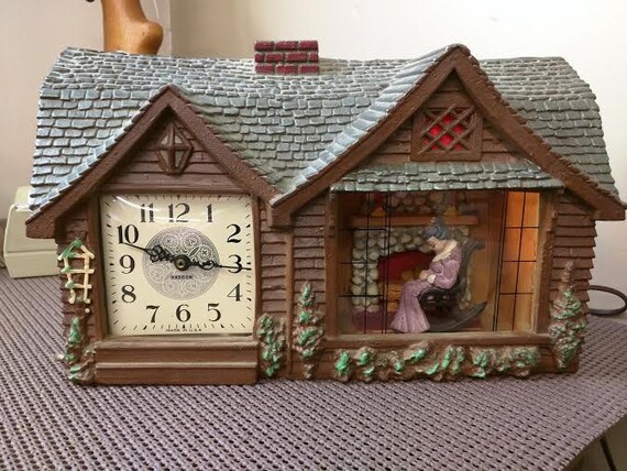 A Haddon Original Home Sweet Home Clock by RustyGold360 on Etsy