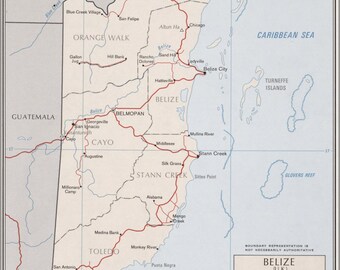 Belize poster | Etsy