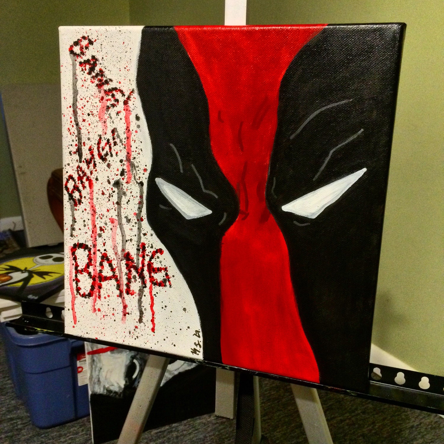Deadpool Marvel Comics Painting Art Canvas