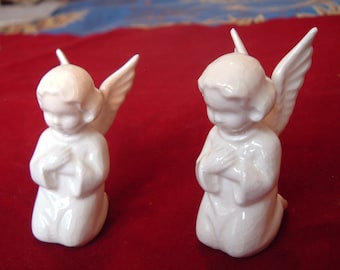 White ceramic angels | Etsy