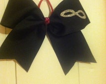 Popular items for infinity cheer bow on Etsy