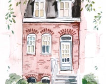 Popular items for custom house drawing on Etsy