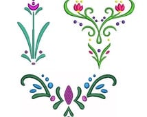 Frozen Anna Embroidery Design Winter Bodice - 3 items - princess skirt ...