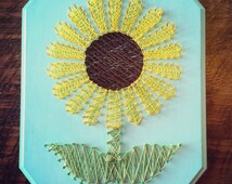 Popular items for sunflower string art on Etsy