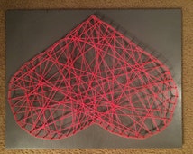 Popular items for string art heart on Etsy