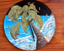 Popular items for palm tree clock on Etsy