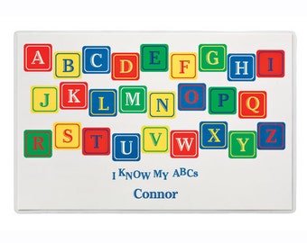 Popular items for alphabet placemat on Etsy