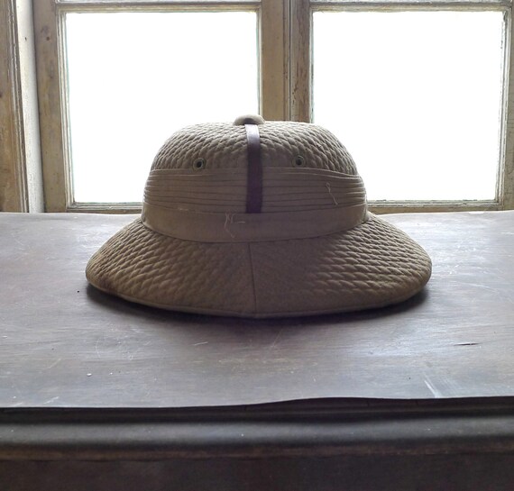 Vintage Pith Helmet Made in India by marybethhale on Etsy