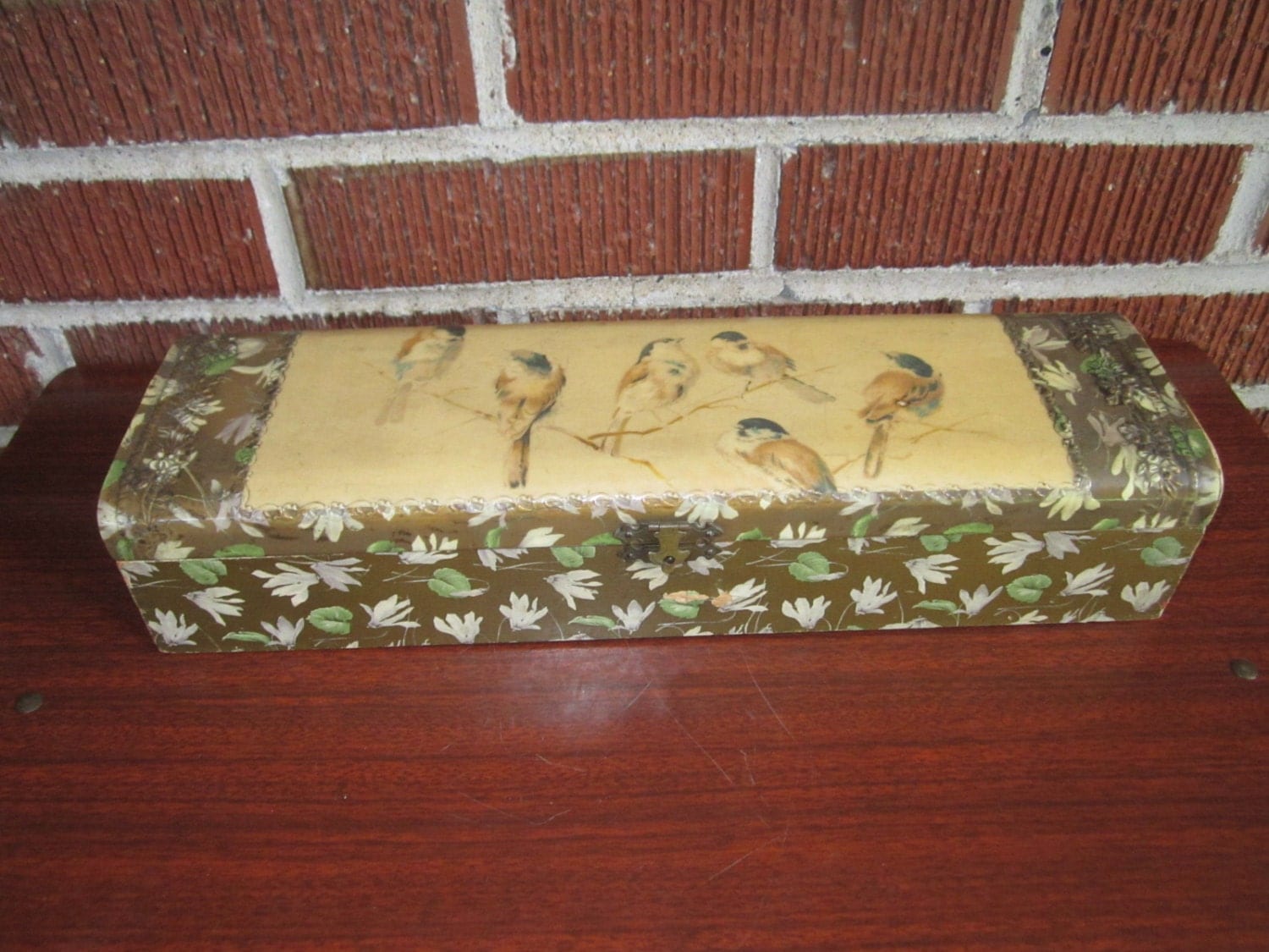 Antique Edwardian Celluloid Box with Beautiful Bird Design – Haute Juice