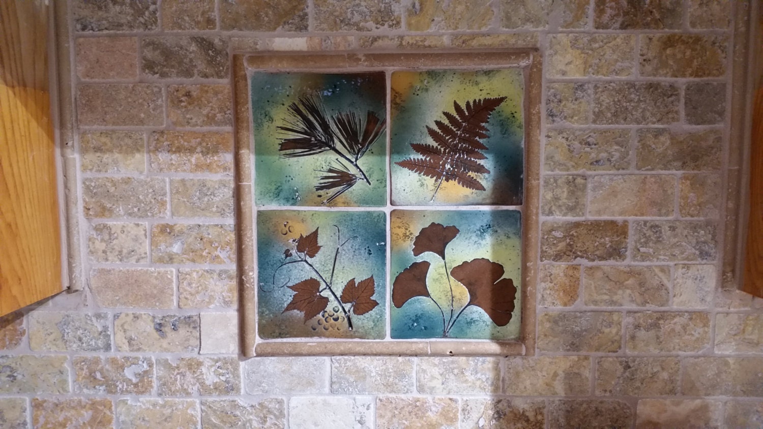 6 handmade backsplash ceramic Tile Coaster Tile in