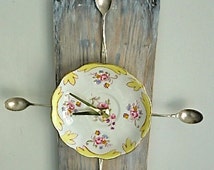 Unique plate wall clock related items | Etsy