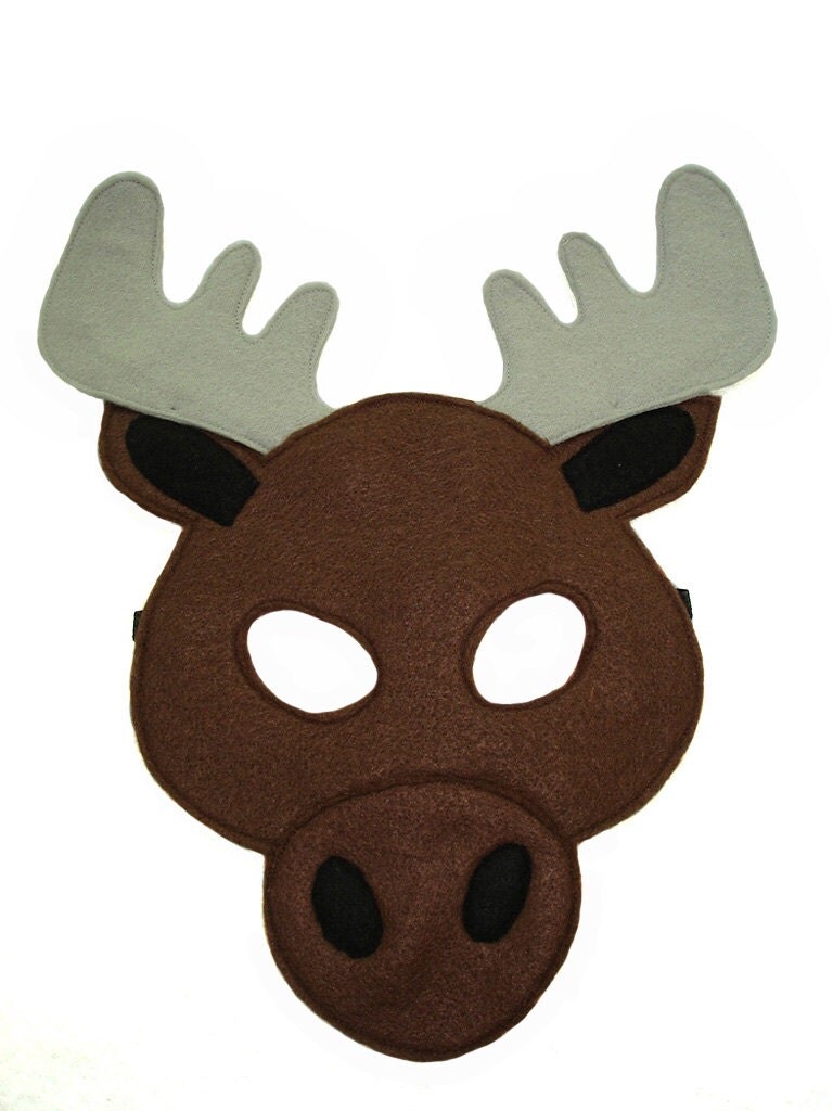 Children's MOOSE Felt Animal Mask