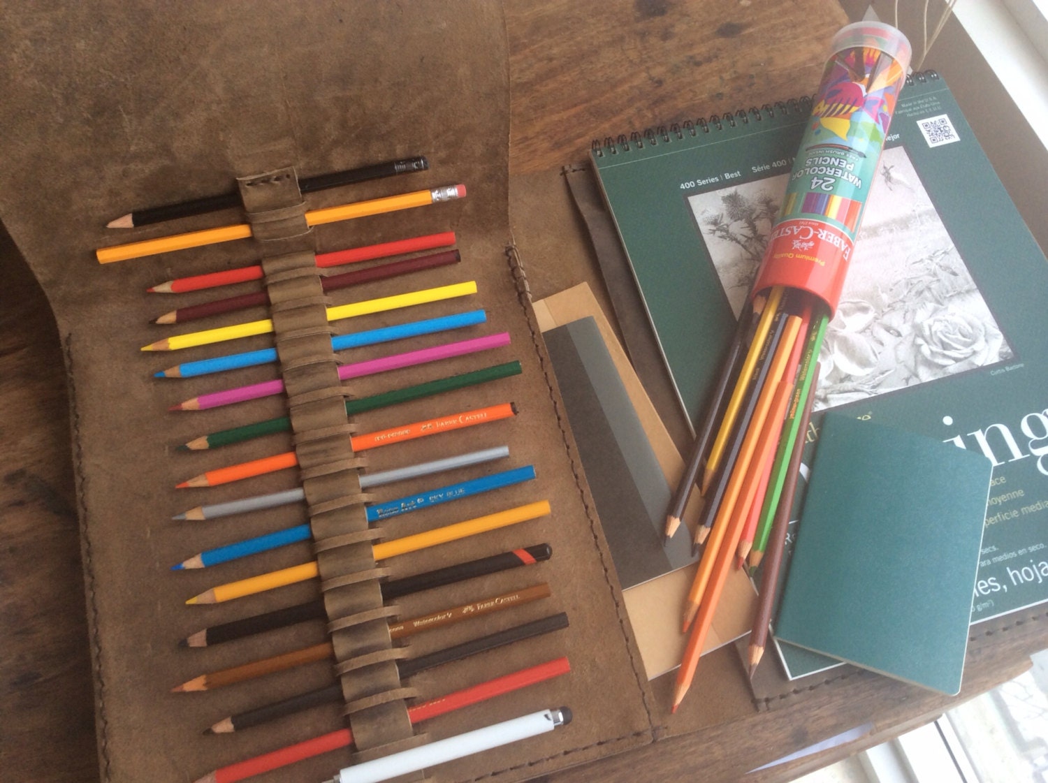 Custom sketchbook Handmade note sketch book portfolio Large