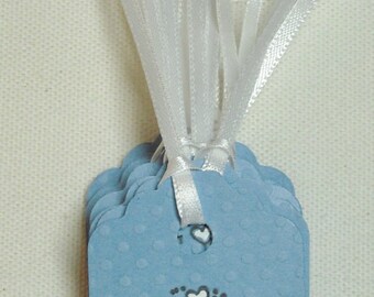 Baby Boy Gift Tags, Newborn Boy Gift Tags, Baby Blue Gift Tags ...