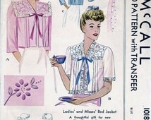 Popular items for bed jacket patterns on Etsy