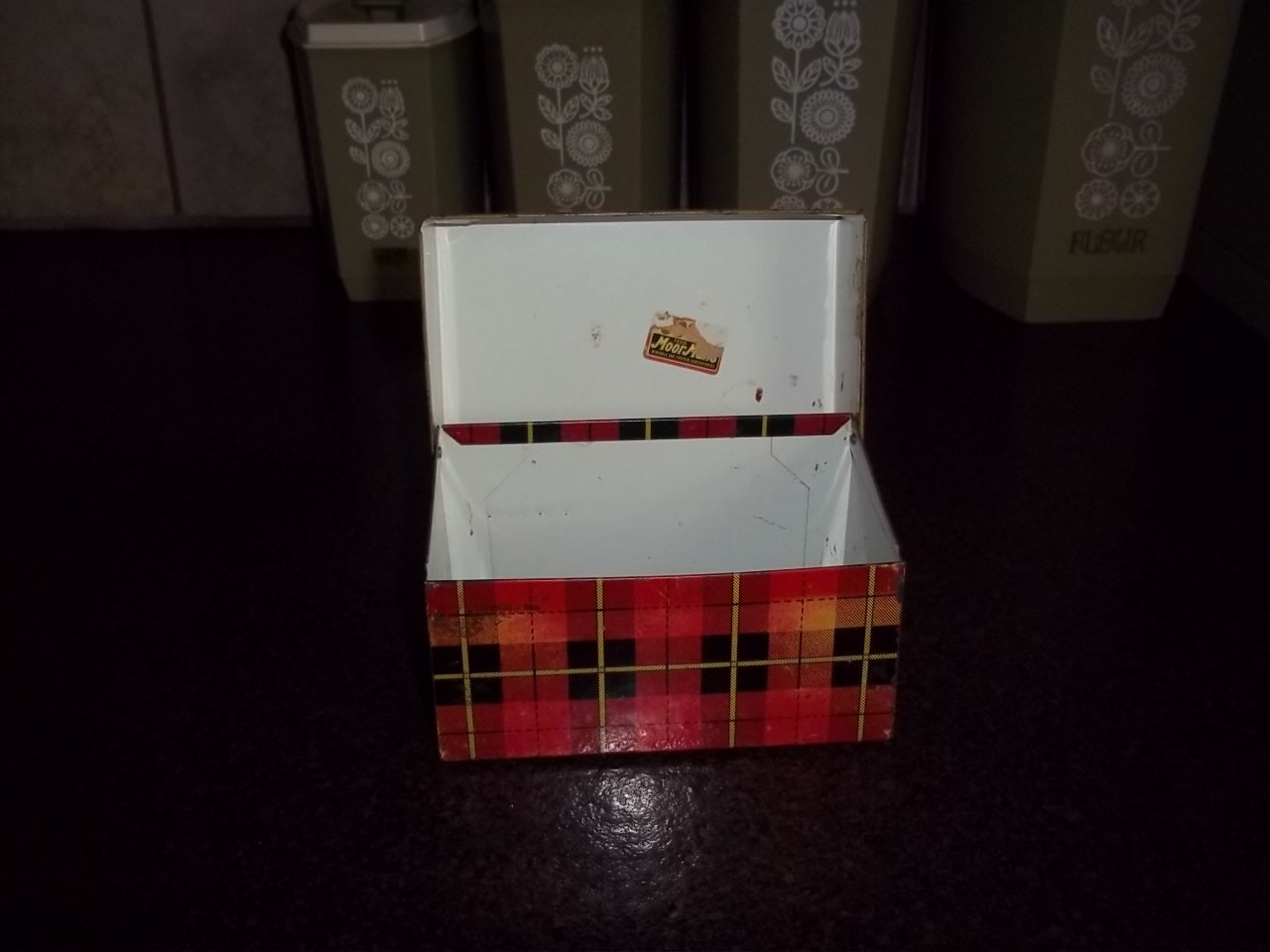 Vintage Red Plaid Recipe Box Filing Box – Haute Juice