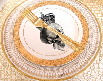 Popular items for skull dinnerware on Etsy