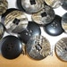Textured Cut Stone look buttons 36L 7/8 23MM plastic