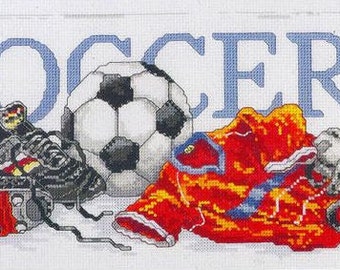 Soccer Cross Stitch Kit by Janlynn