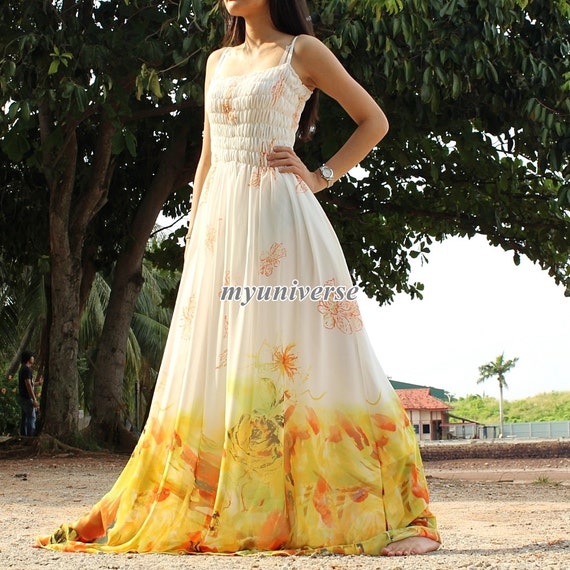 White Maxi Dress Plus Size For Women Dress Prom by myuniverse