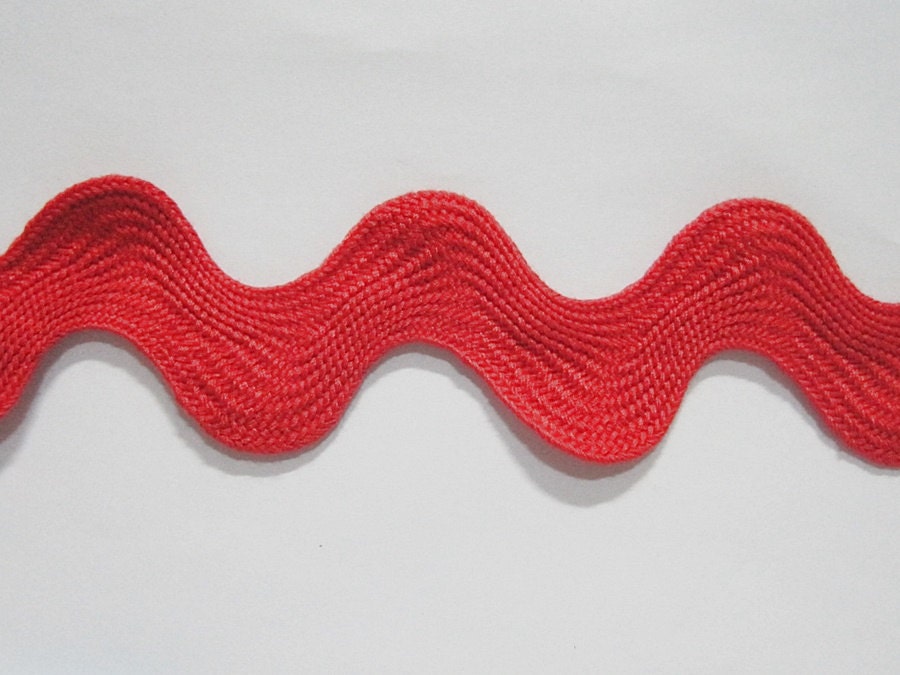 5 yards Red Jumbo Rick Rack Trim red rick rack Jumbo Ric