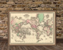 Popular items for map of the world on Etsy