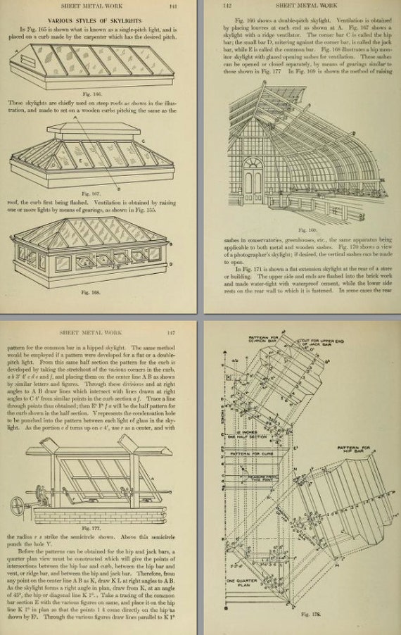 DIY Sheet Metal Work RARE INSTRUCTION Book 284 pages Printable