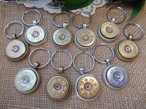 Shotgun Key Ring 12 Gauge Remington Peters Mens Gift Key