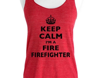 Firefighter tank top | Etsy