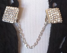 Popular items for silver sweater clips on Etsy