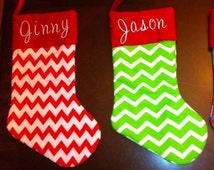 Popular items for personalized christmas stockings on Etsy