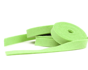 100 Percent Wool Felt Ribbon in color SAGE 3/4 X 2