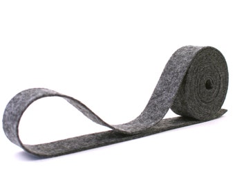 Wool Felt Ribbon 100% Wool Felt Ribbon in color by TheFeltPod