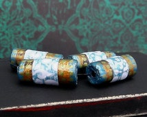Popular items for paper tube beads on Etsy