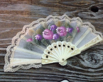 Popular items for hand painted fan on Etsy