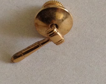 Vintage Gavel Lapel Pin - Vintage Masonic Lodge Pin - Judge Gavel ...