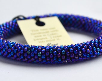Beaded crochet rope tutorial / detailed by WildExpressionBeads
