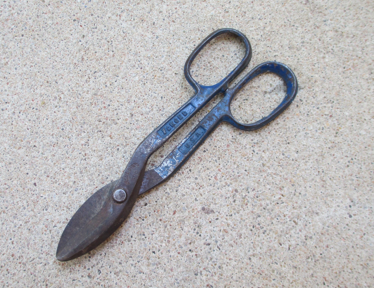 Vintage Tin Snips Tool Blue Bird Co. Model 010 by TREASUREandSUCH