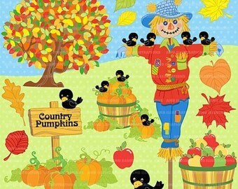 80% OFF SALE Harvest clipart, Harvest clip art, Fall clipart, Fall clip ...