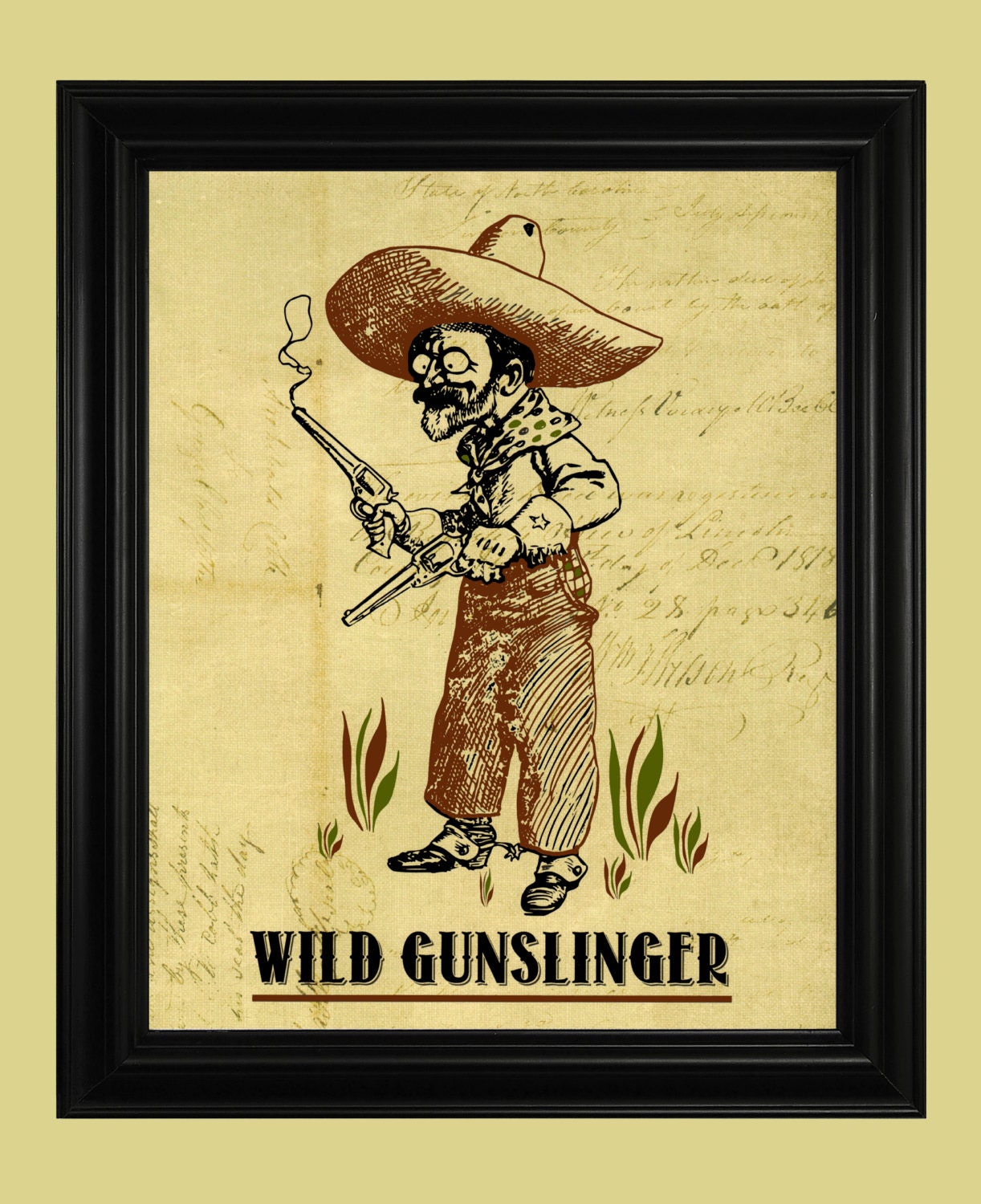 Old West Gunfighter Art