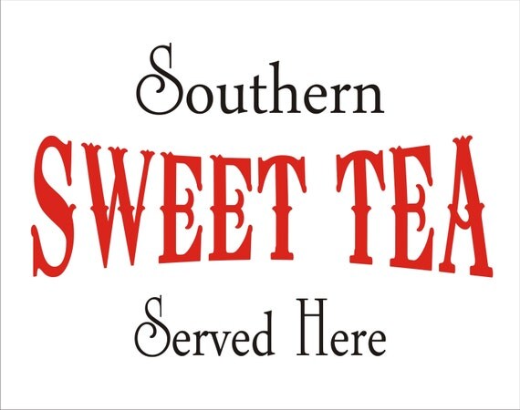 Southern SWEET TEA Sign Stencil 5 Sizes by SuperiorStencils